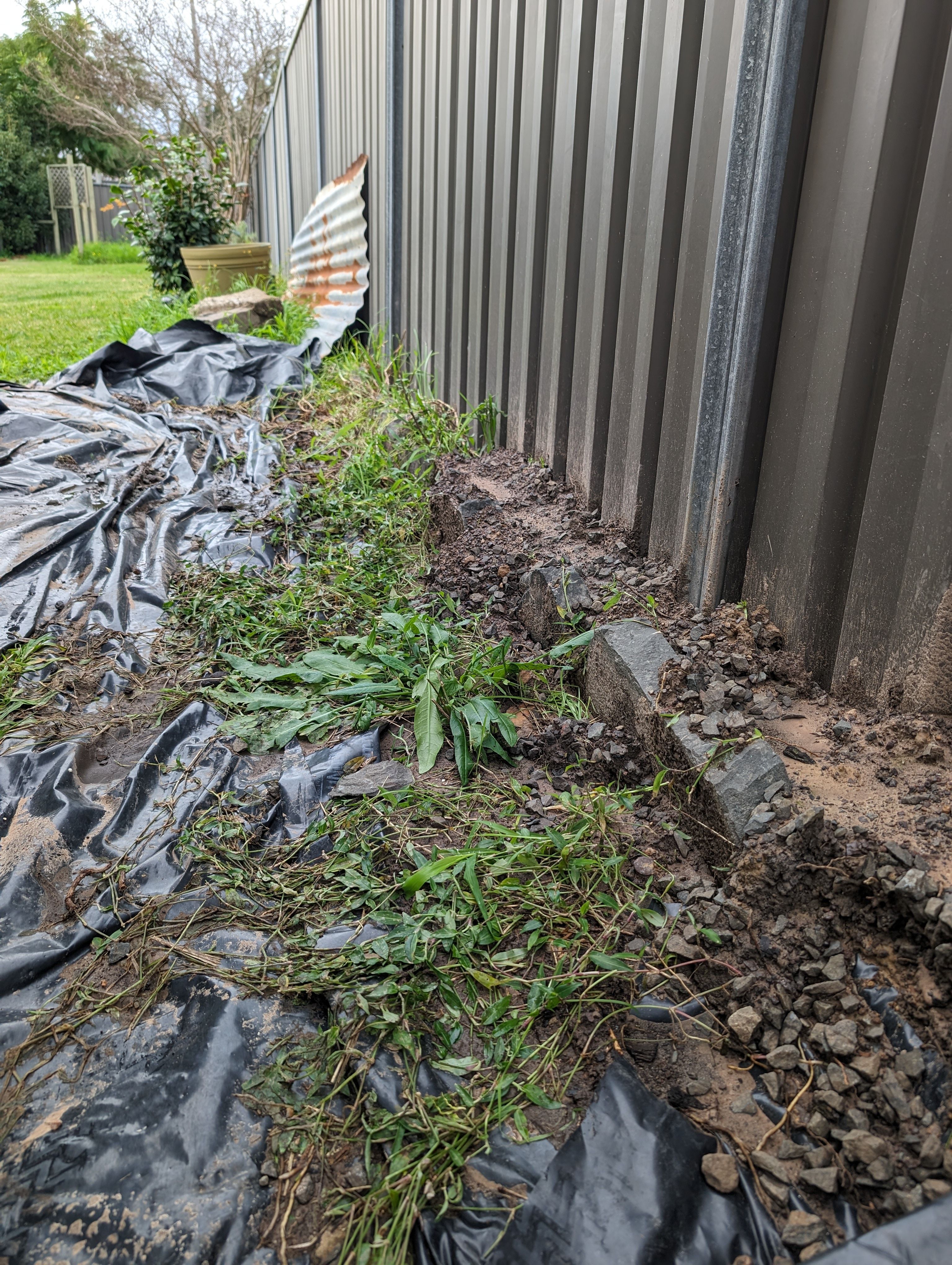 How to deal with water run off from neig... | Bunnings Workshop community