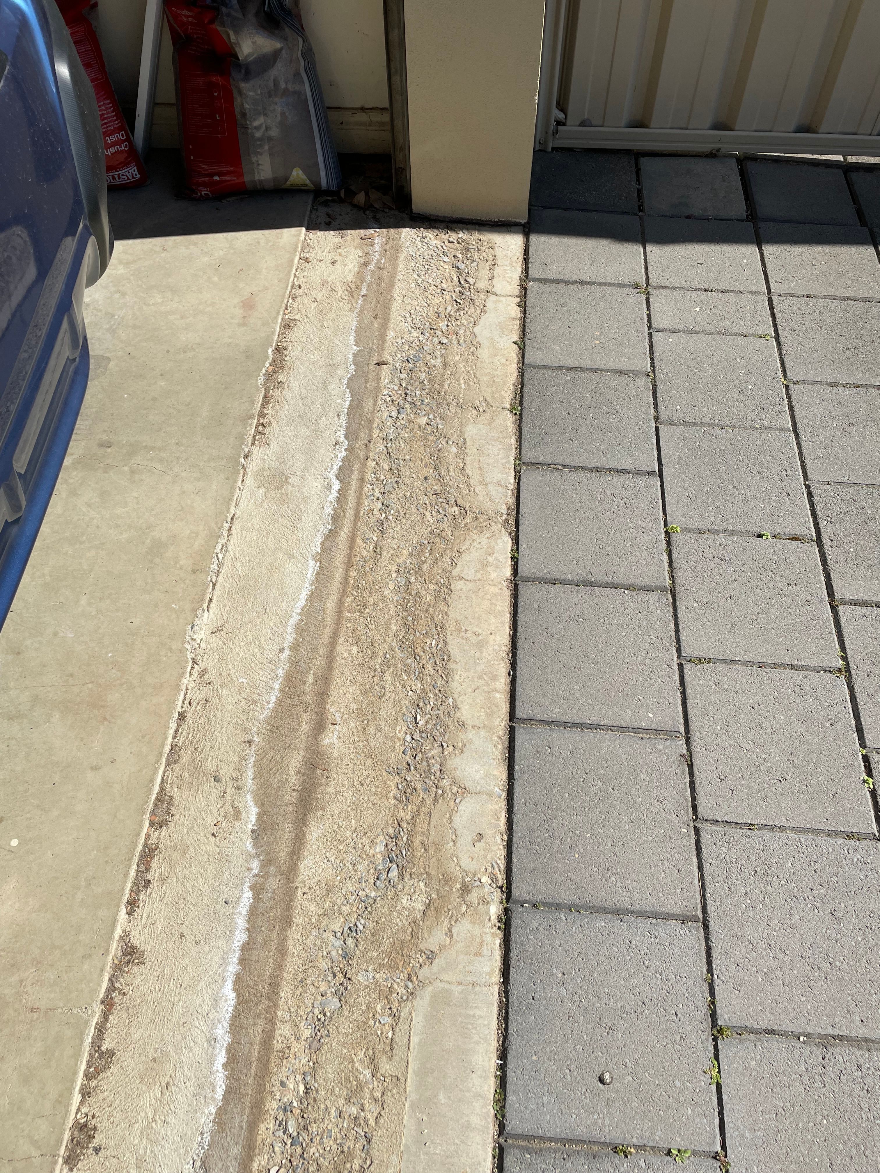 How to repair concrete apron for garage? | Bunnings Workshop community