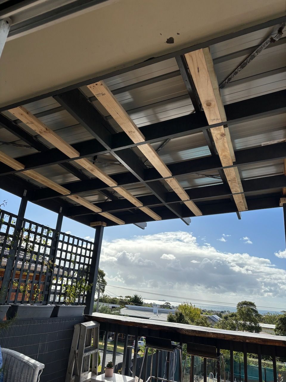 Alfresco feature ceiling panelling | Bunnings Workshop community