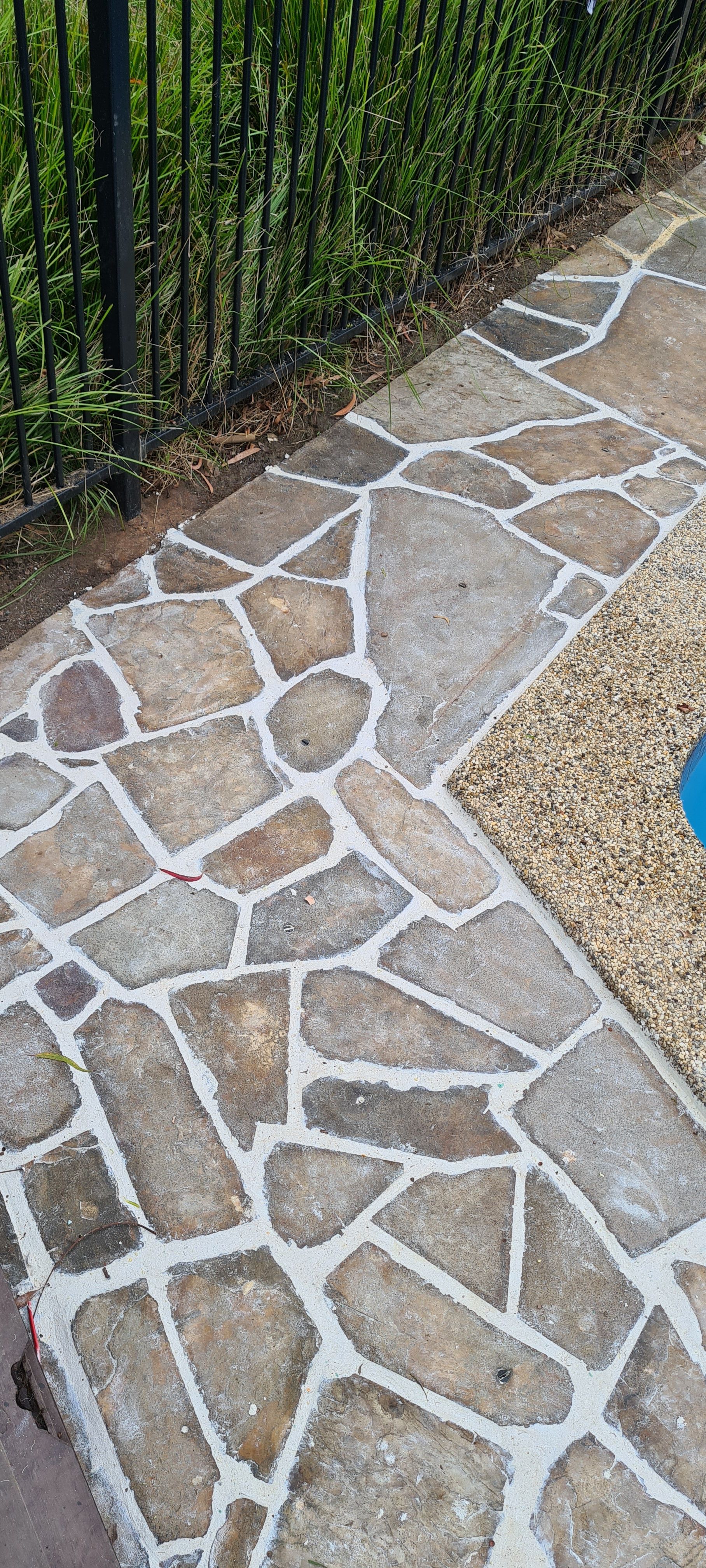 Pool area makeover with crazy paving | Bunnings Workshop community