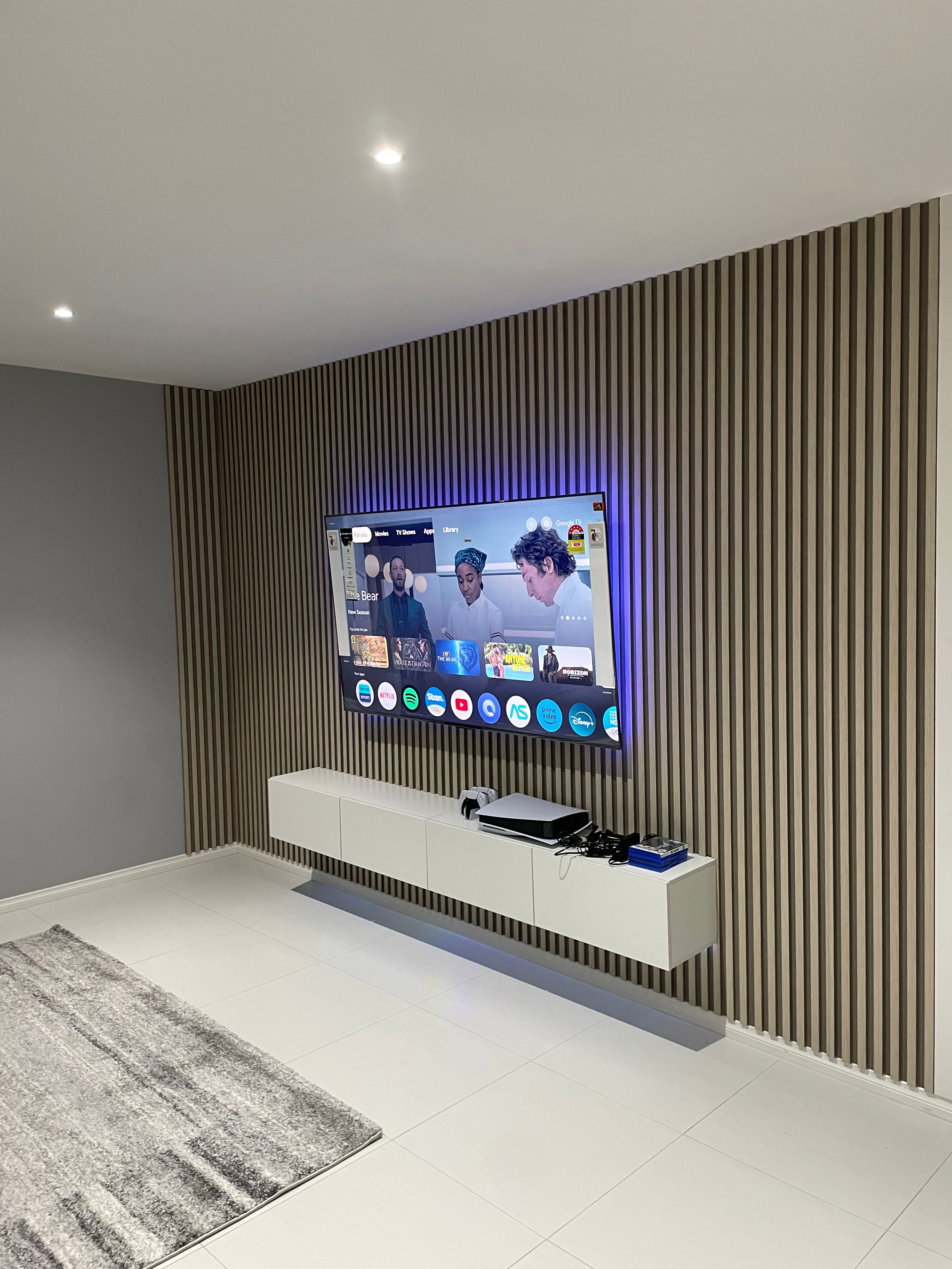 How to wall-mount a heavy 75-inch 40kg T... | Bunnings Workshop community