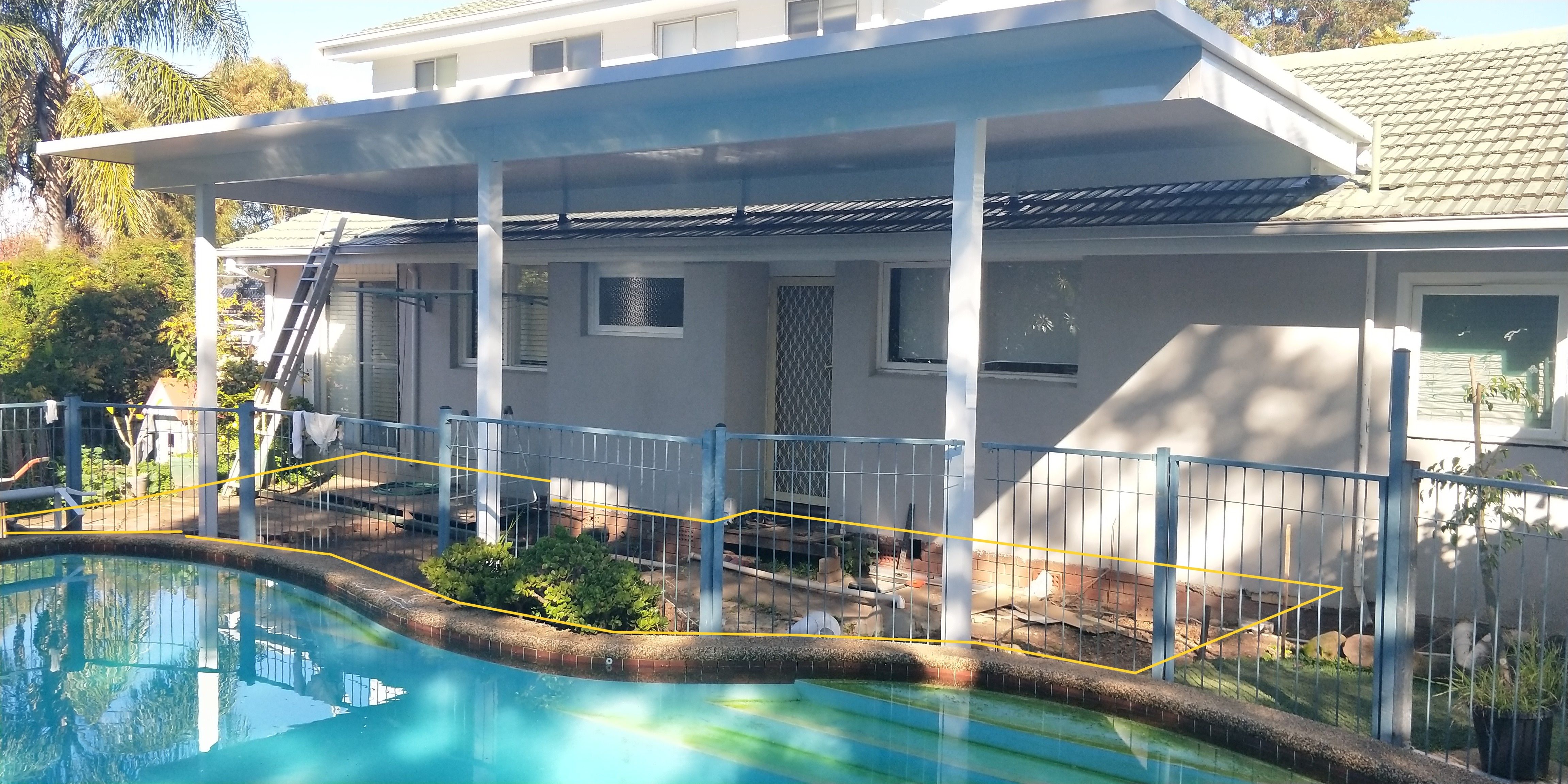 How to build a low-level Merbau deck nex... | Bunnings Workshop community