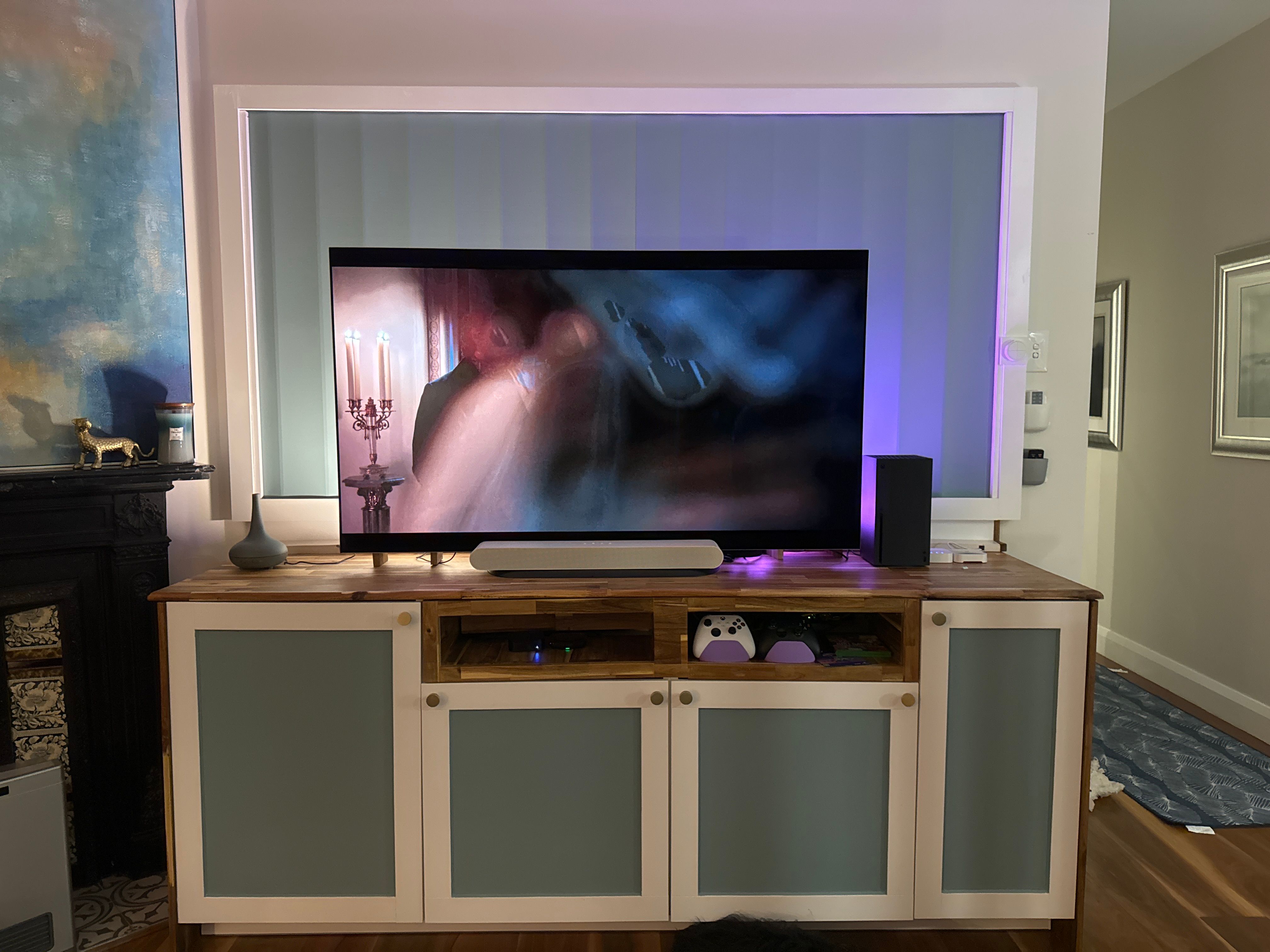 TV cabinet with laminex surround back pa... | Bunnings Workshop community
