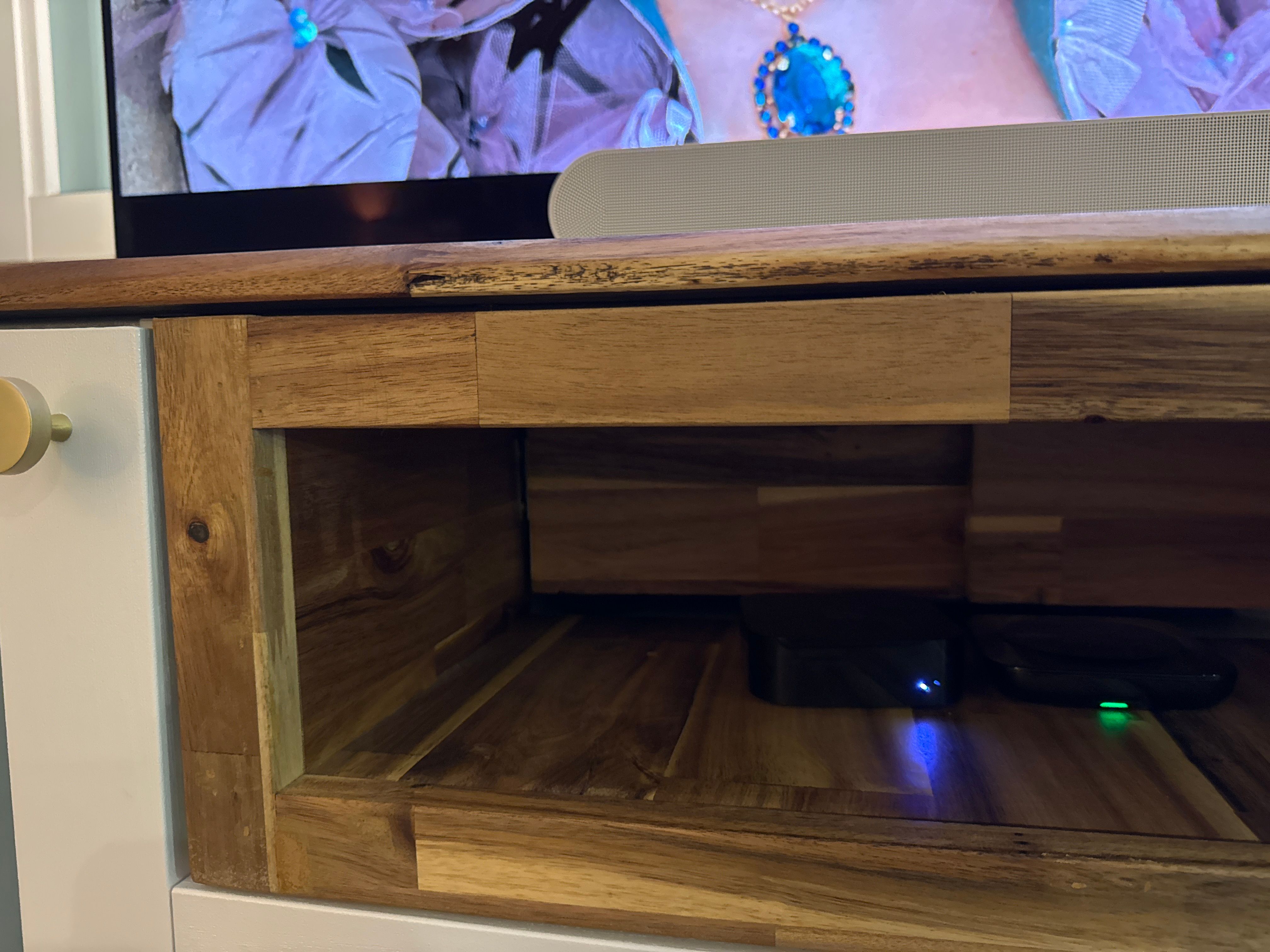 TV cabinet with laminex surround back pa... | Bunnings Workshop community